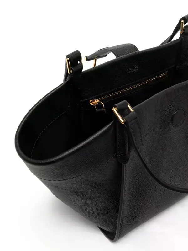 TOM FORD Tara Leather Tote Bag - Black