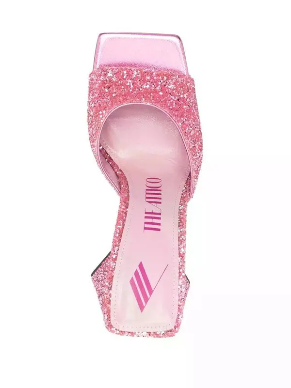 Attico Devon 115mm Sequin-embellished Mules