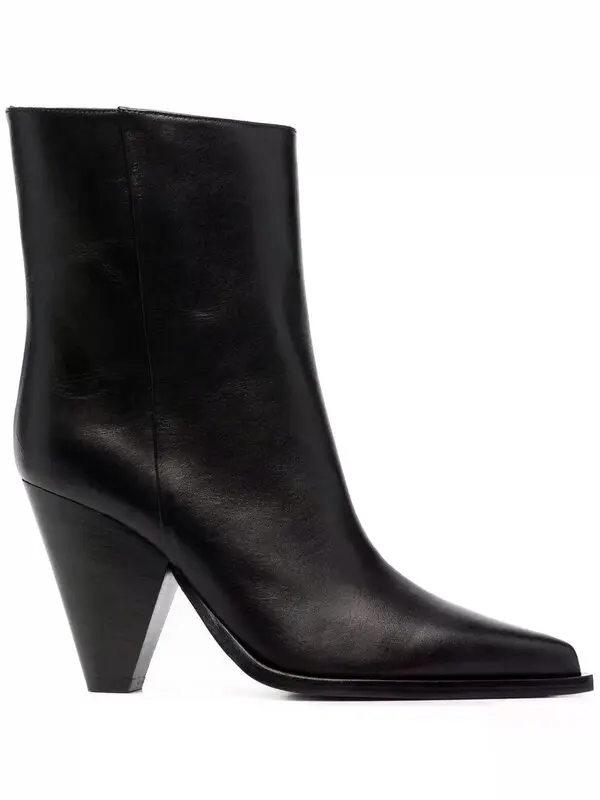 SCAROSSO Emily Leather 9mm Boots