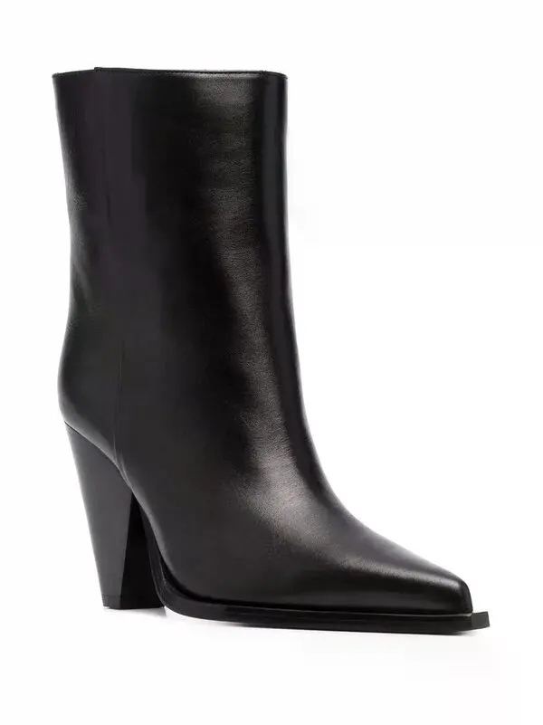 SCAROSSO Emily Leather 9mm Boots