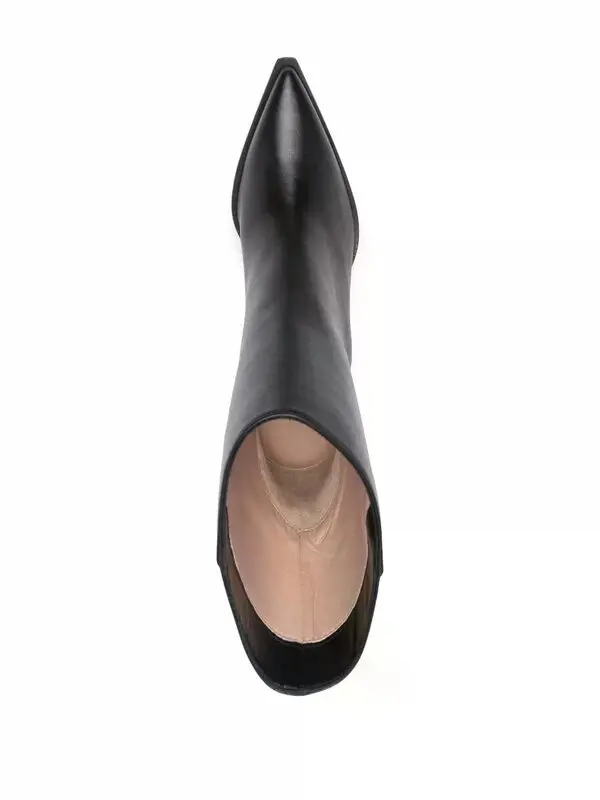SCAROSSO Emily Leather 9mm Boots