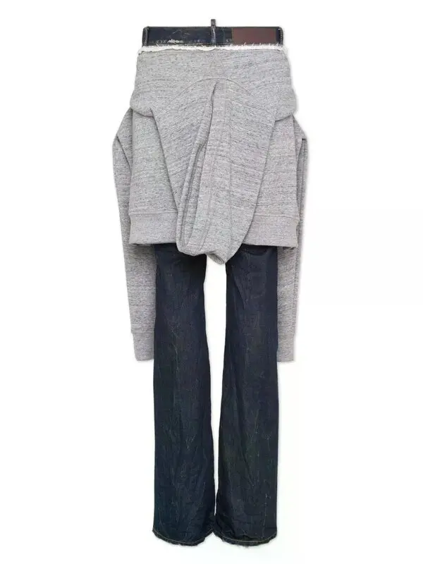 Dsquared2 Layered Cotton Denim Jeans