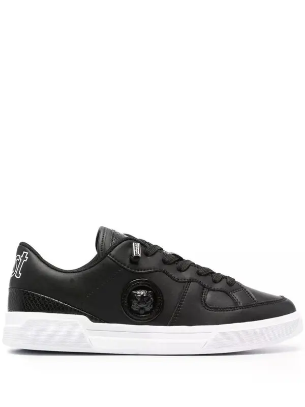 Just Cavalli Logo-patch Leather Sneakers