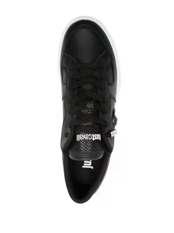 Just Cavalli Logo-patch Leather Sneakers