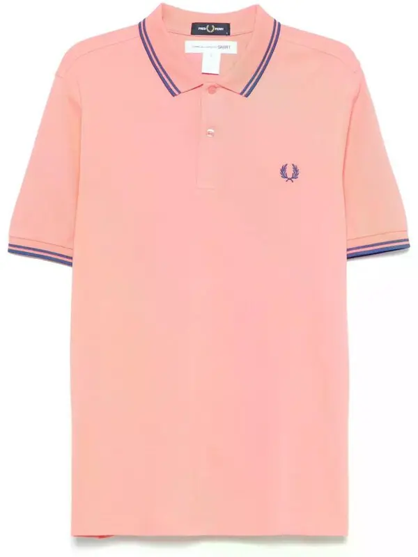 Comme Des Garçons X Fred Perry Logo-embroidered Polo Shirt