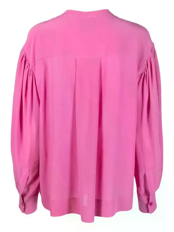 NUDE Long-sleeve Silk Blouse