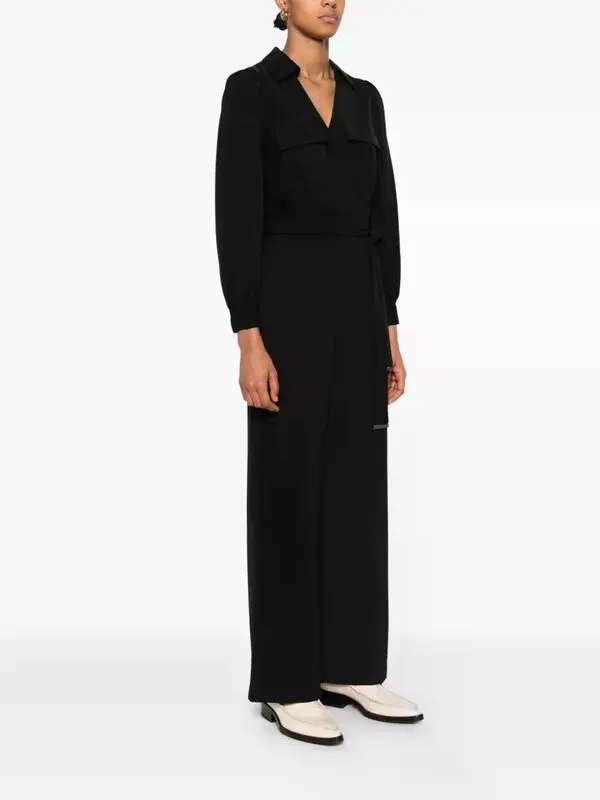 Dkny Bishop Sleeve Belted Jumpsuit