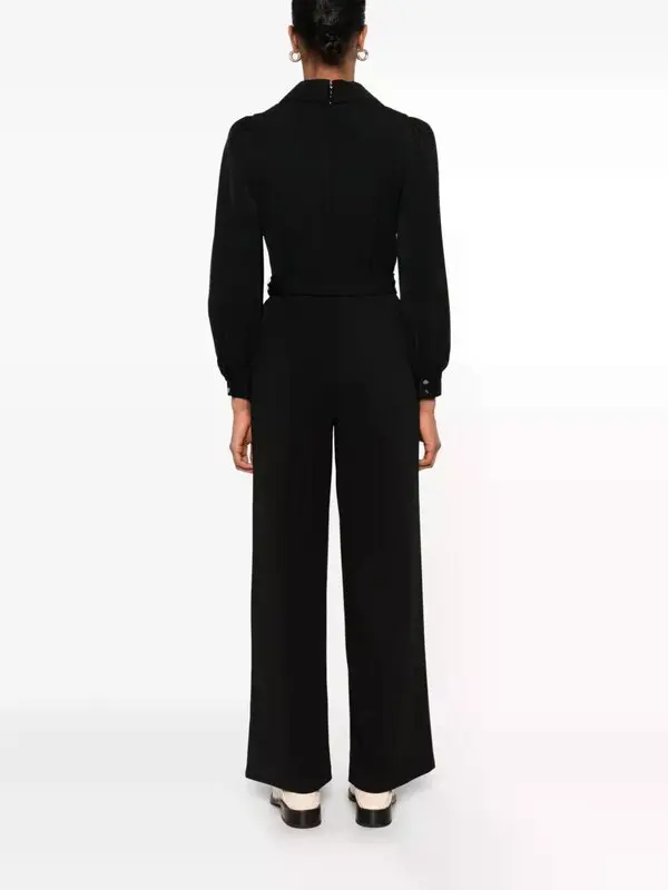 Dkny Bishop Sleeve Belted Jumpsuit