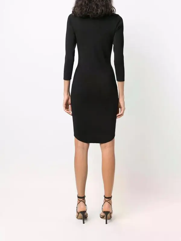 Dsquared2 Fitted Three-quarter Sleeve Dress