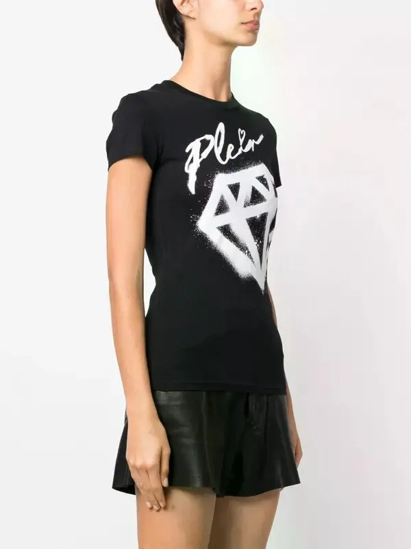 Philipp Plein Graffiti Logo-print T-shirt