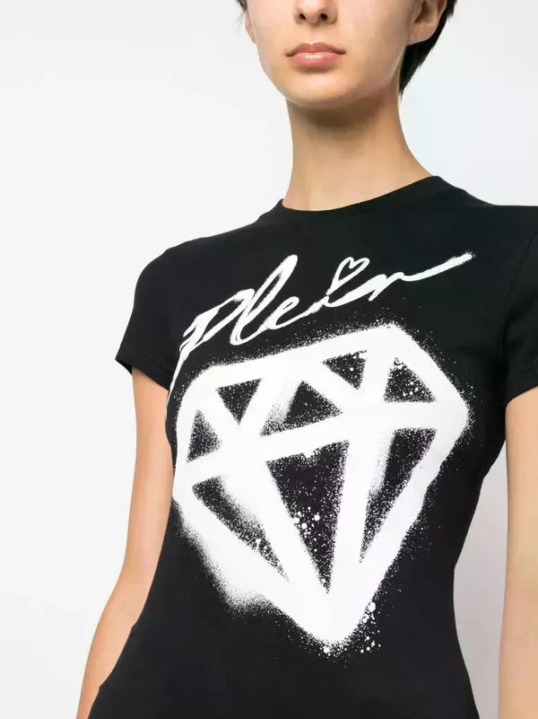 Philipp Plein Graffiti Logo-print T-shirt