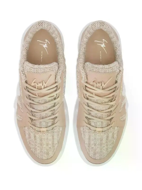 GIUSEPPE ZANOTTI Talon Lace-up Sneakers - Neutrals