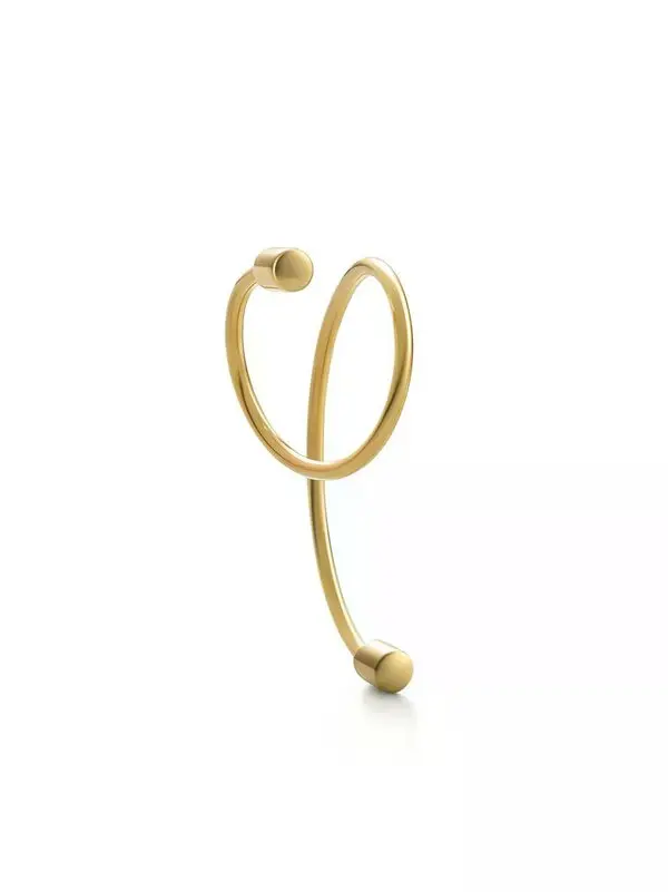 Shihara 18kt Yellow Twist Curl 02 Single Earring - Gold