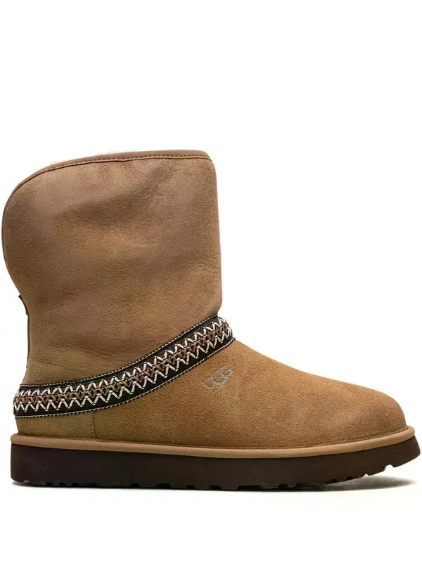 UGG Classic Short Crescent Chestnut Boots - Brown
