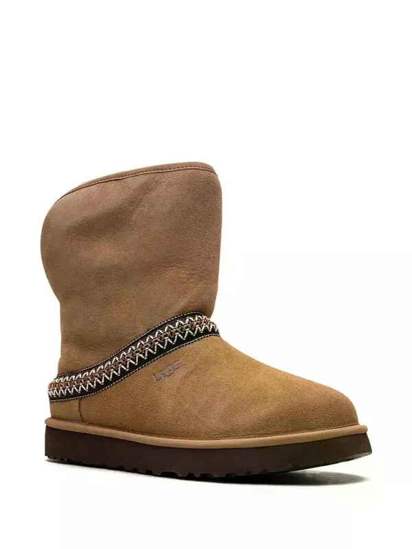 UGG Classic Short Crescent Chestnut Boots - Brown