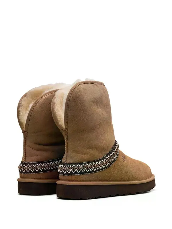 UGG Classic Short Crescent Chestnut Boots - Brown