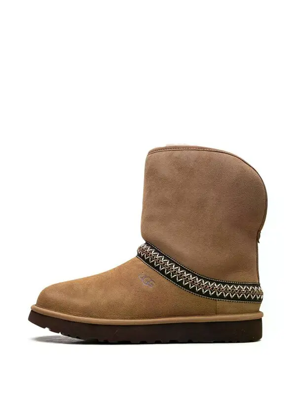 UGG Classic Short Crescent Chestnut Boots - Brown