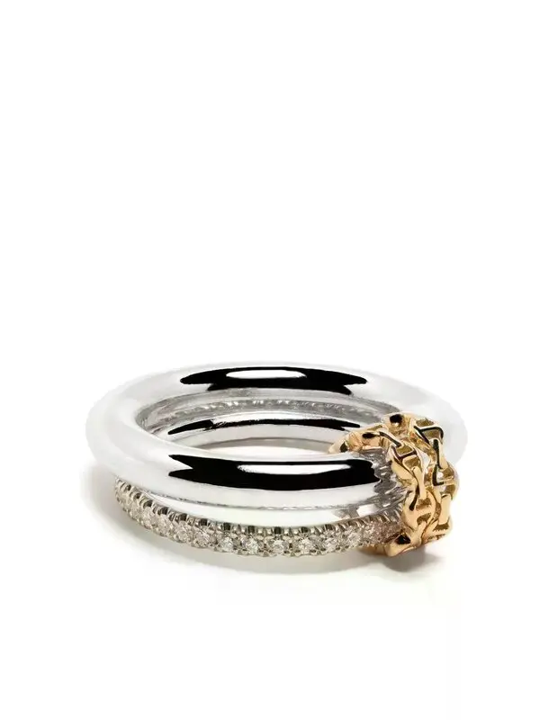 SPINELLI KILCOLLIN X Hoorsenbuhs 18kt Gold And Diamond Ring - Silver