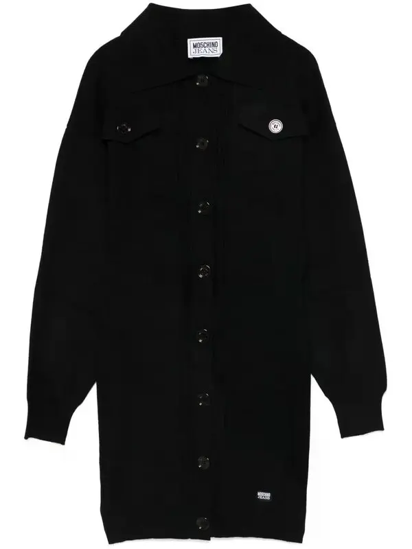 Moschino Knitted Mini Dress - Black