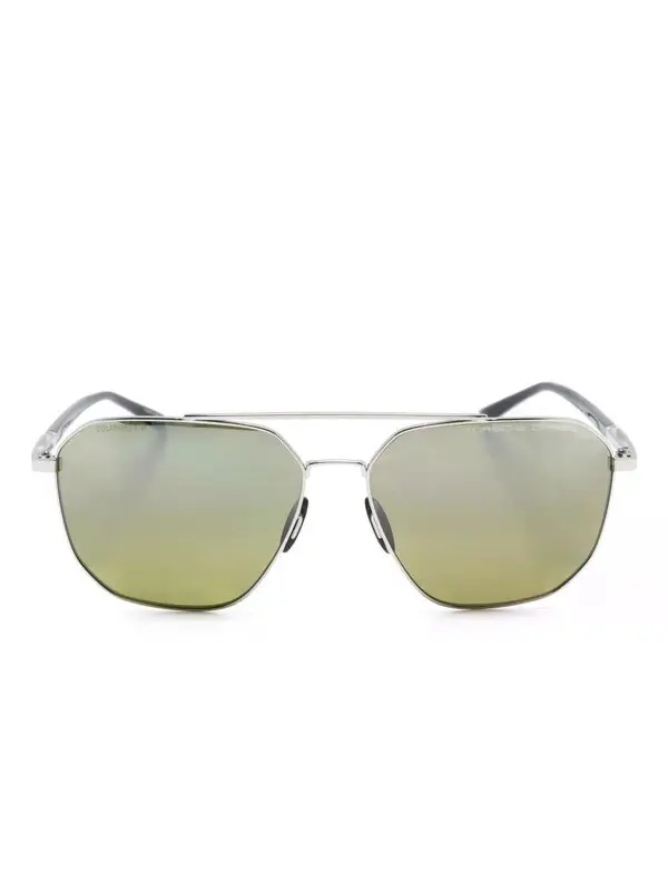 Porsche Design Pilot-frame Sunglasses - Silver
