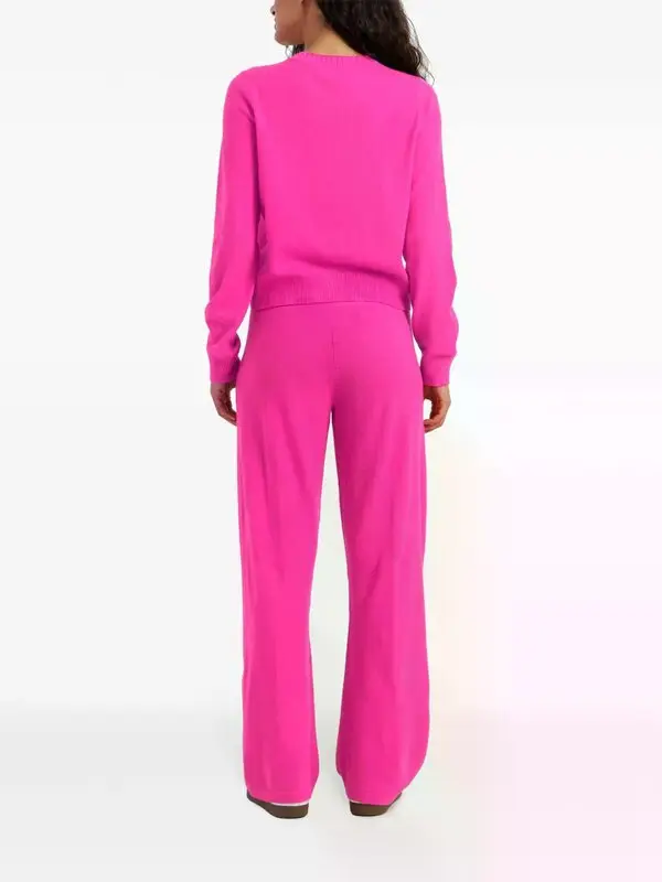 Chinti & Parker Crew-neck Knitted Cardigan - Pink