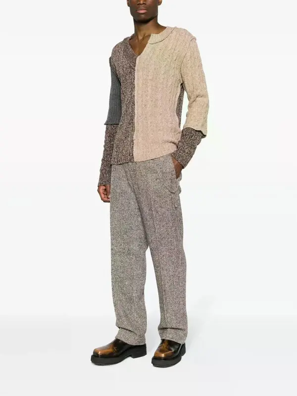 Dolce & Gabbana Asymmetric-neck Patchwork Jumper