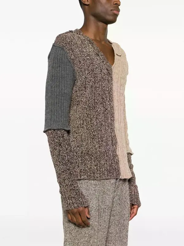 Dolce & Gabbana Asymmetric-neck Patchwork Jumper