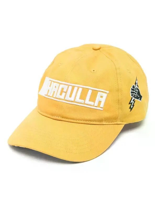 HACULLA. Embroidered Cotton Cap - Yellow