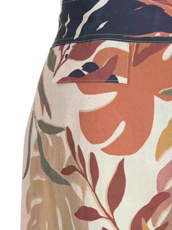AMIR SLAMA Leaf-print Swim Shorts