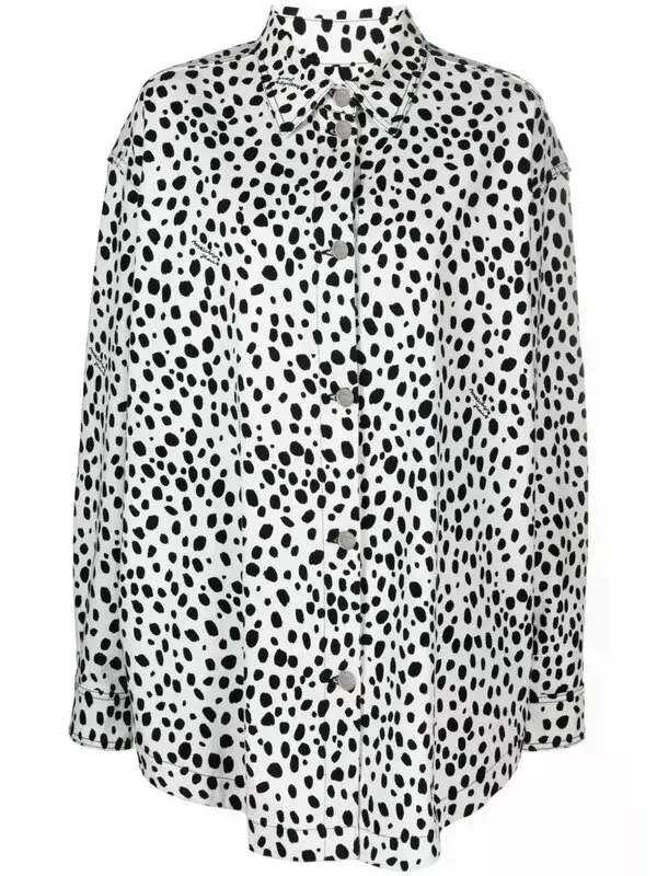 Moschino Dalmatian-print Shirt Jacket