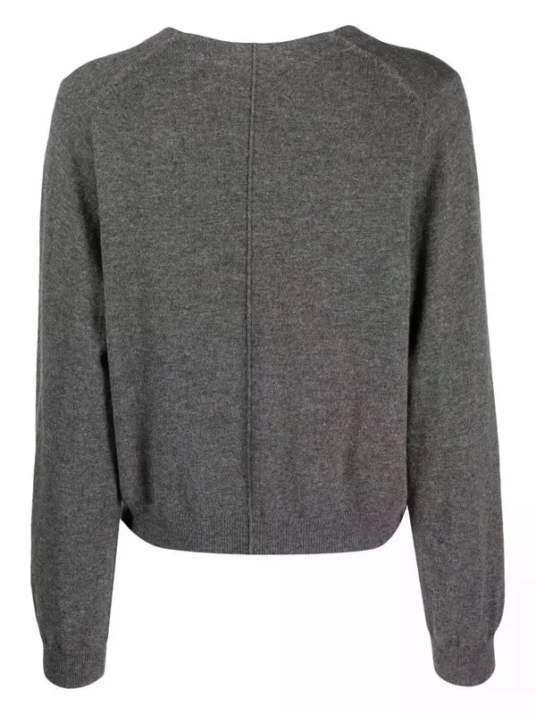 Chinti & Parker V-neck Cropped Wool Cardigan