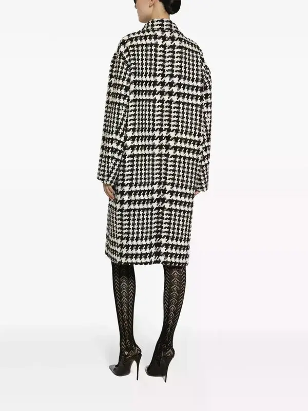 Dolce & Gabbana Houndstooth Pattern Coat