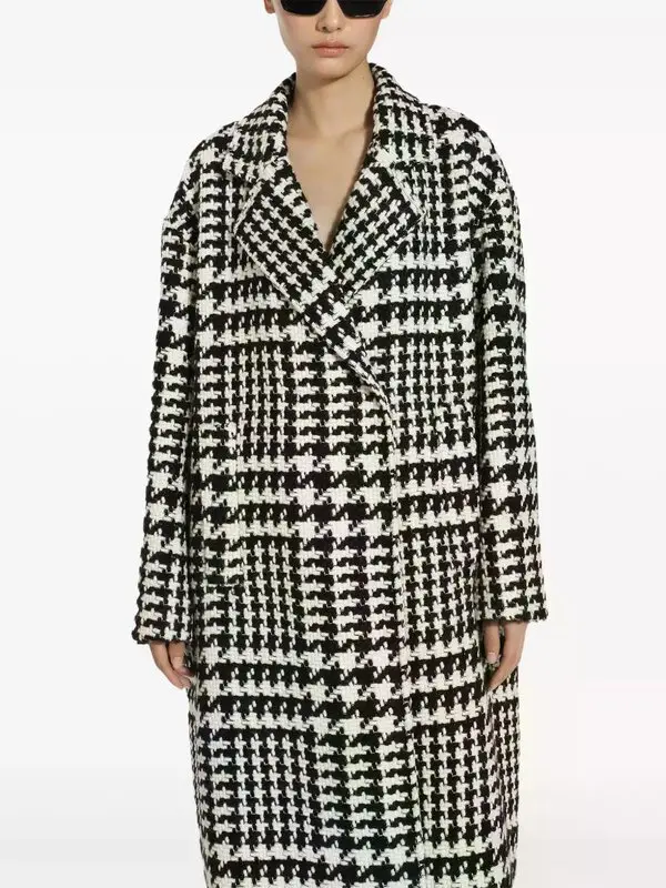 Dolce & Gabbana Houndstooth Pattern Coat