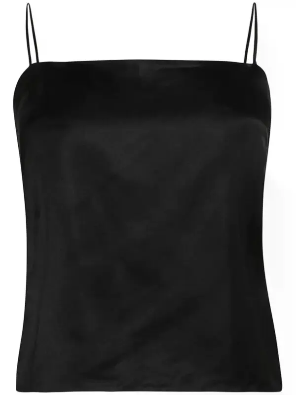 Wardrobe.NYC Sleeveless Satin Top