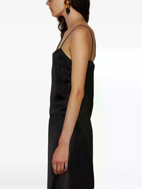 Wardrobe.NYC Sleeveless Satin Top
