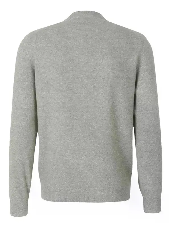 Fedeli Heather Mélange Effect Crew Neck Jumper