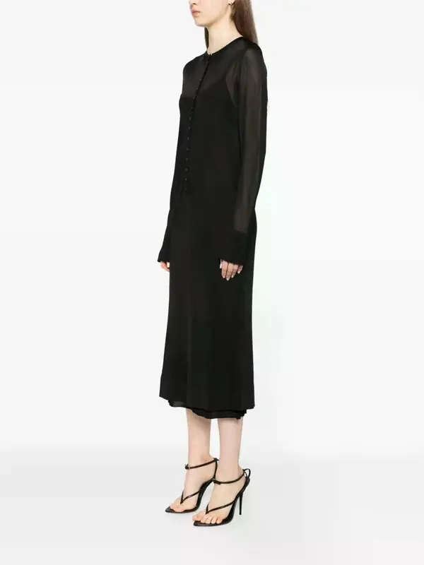 Khaite Semi-sheer Double Layer Dress