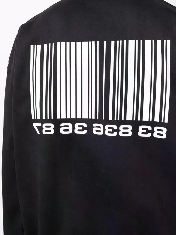 VTMNTS Bar-code Print Sweatshirt