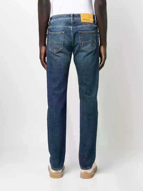 Jacob Cohen Distressed-effect Straight-leg Jeans - Blue