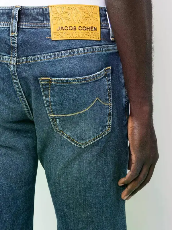 Jacob Cohen Distressed-effect Straight-leg Jeans - Blue