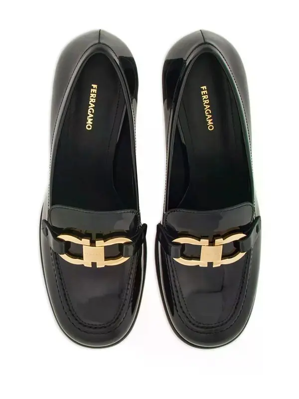 FERRAGAMO 60mm Gancini-buckle Patent Leather Pumps
