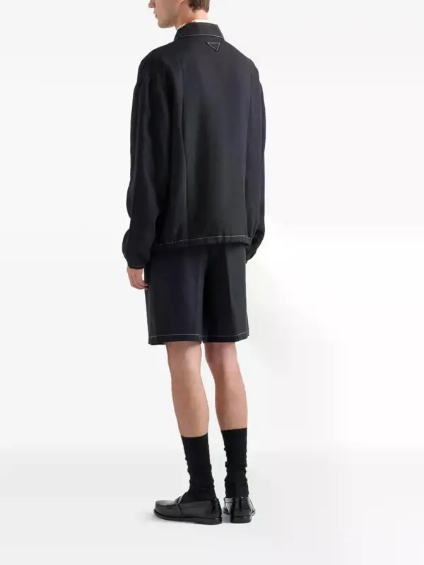 Prada Logo-patch Bermuda Shorts