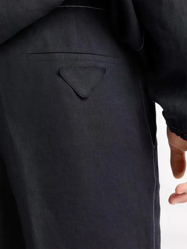 Prada Logo-patch Bermuda Shorts