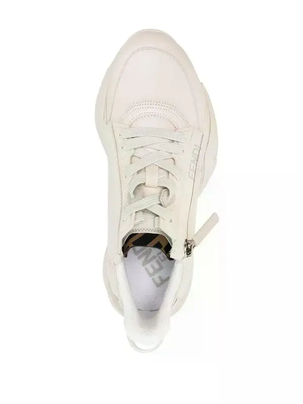 Fendi Logo-print Leather Sneakers