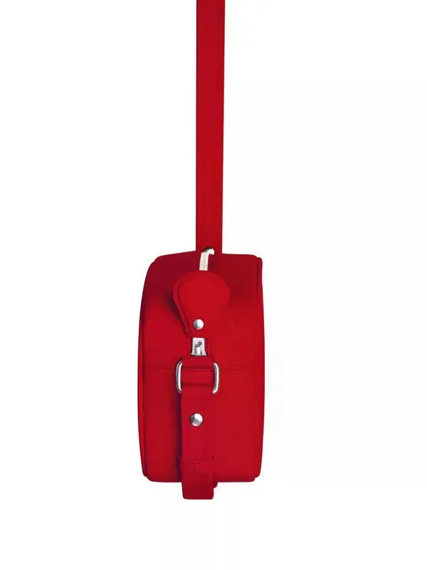 COURREGES Reedition Leather Camera Bag - Red