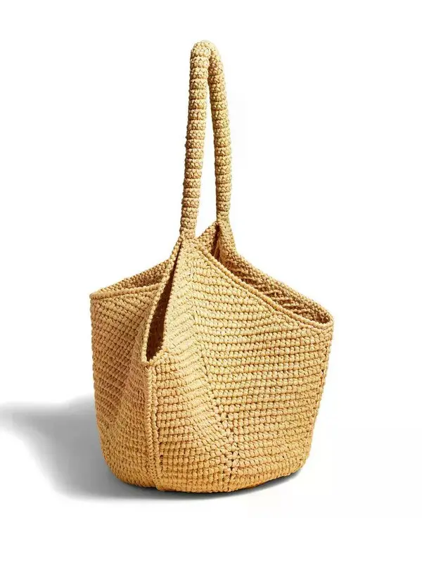 Khaite Medium Lotus Raffia Tote Bag