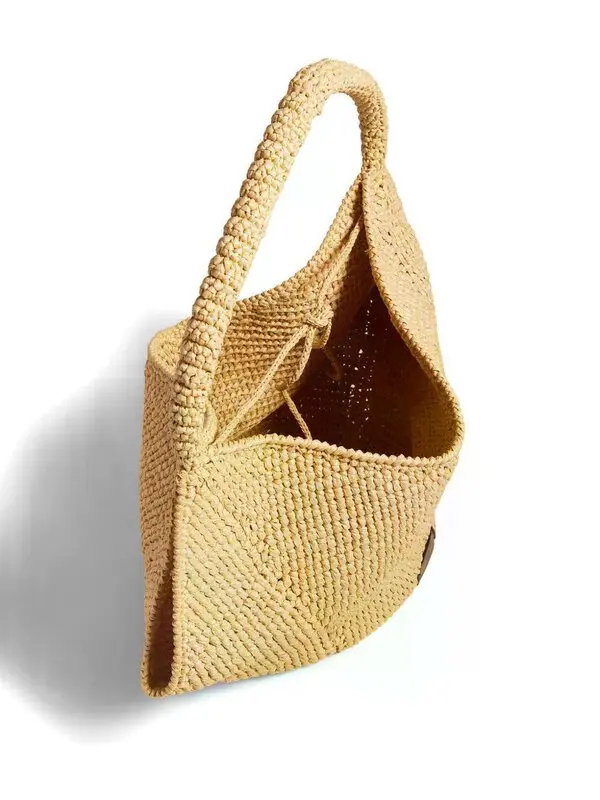 Khaite Medium Lotus Raffia Tote Bag