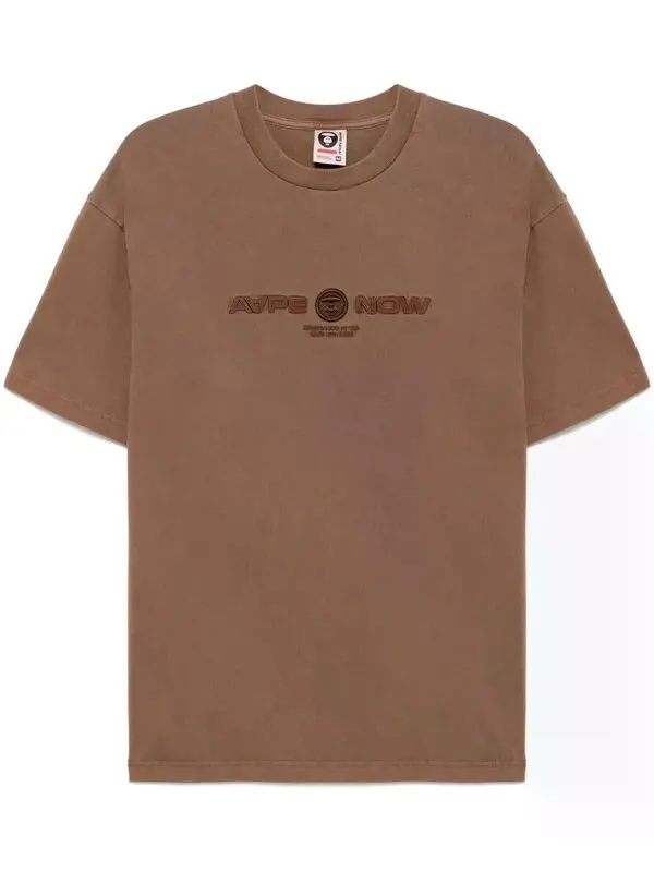 AAPE BY *A BATHING APE Logo Embroidered T-shirt