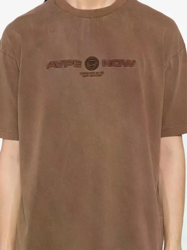 AAPE BY *A BATHING APE Logo Embroidered T-shirt