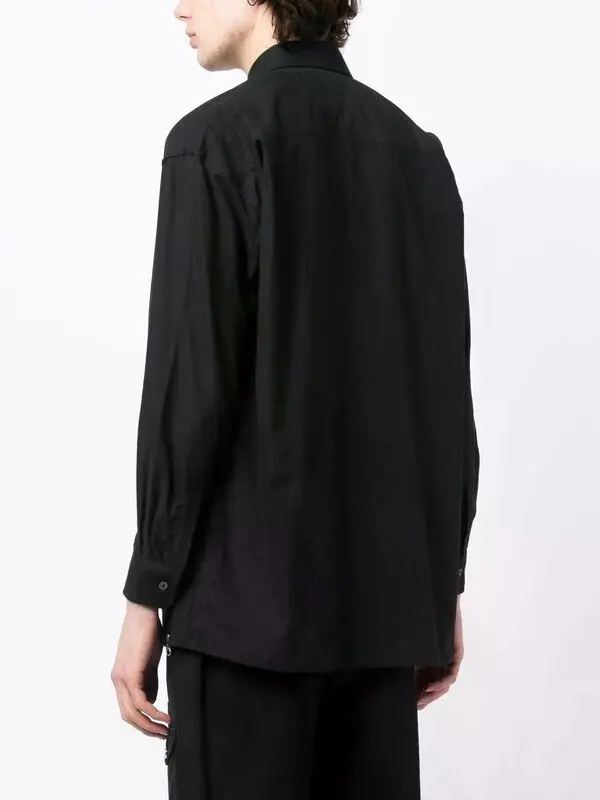 THE POWER FOR THE PEOPLE Button Placket Long-sleeve Shirt